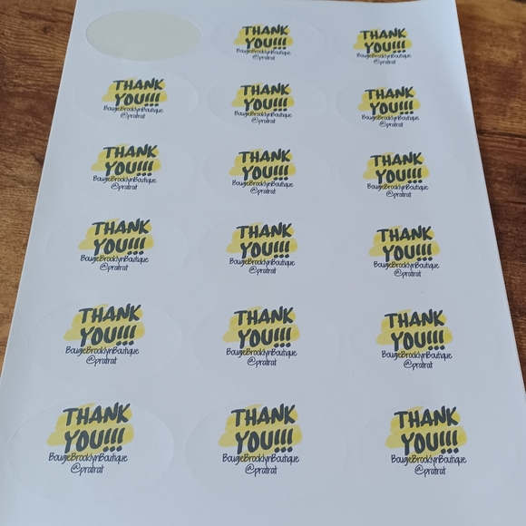 Office | 18 Personalized Oval Labels | Poshmark